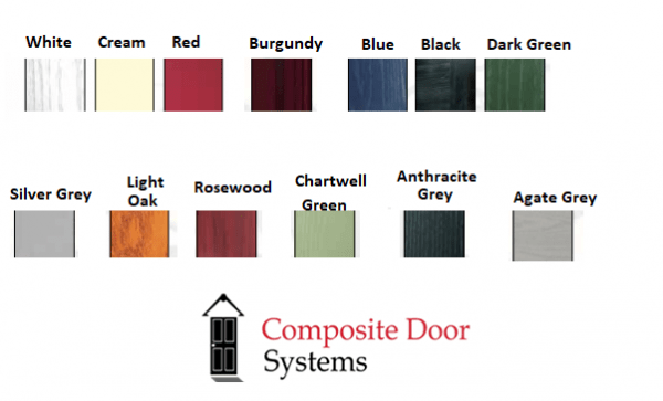 Palladio Colours | Colour Codes | Composite Door Systems